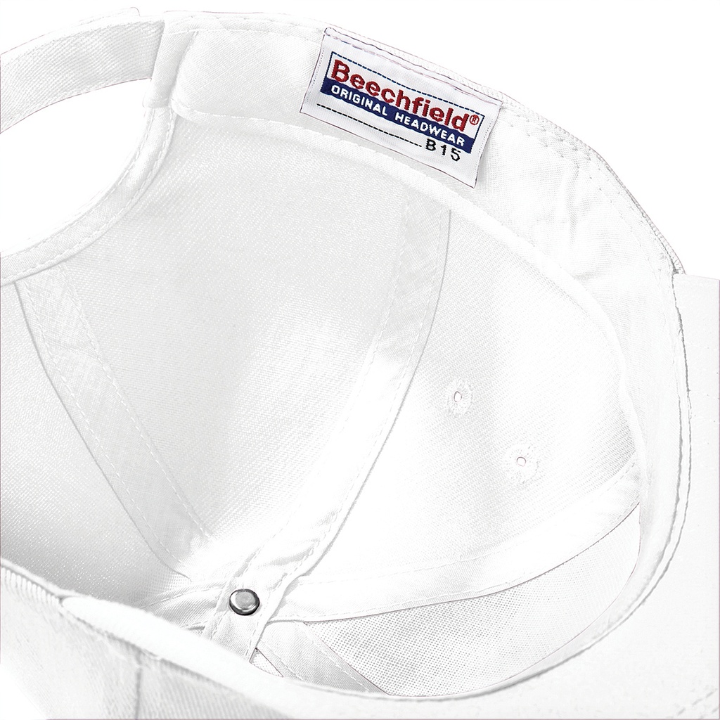 Beechfield Ultimate 5 Panel Cap BC015 White | Workline